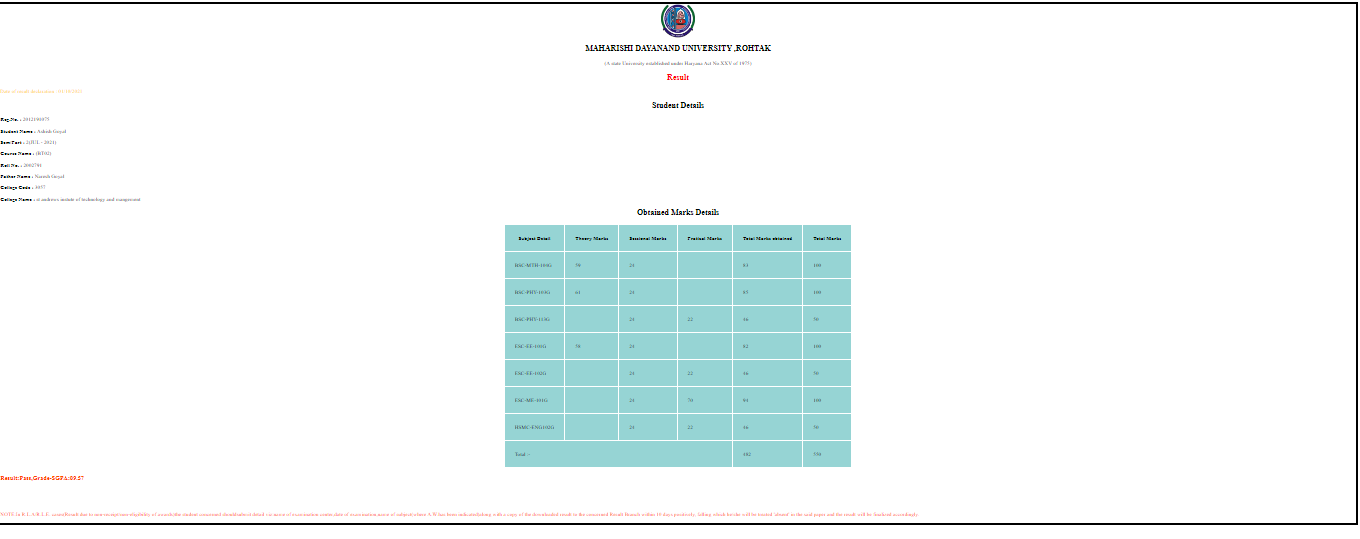 GitHub - ashish3281/MARKSHEET-PAGE: My Btech second semester marksheet