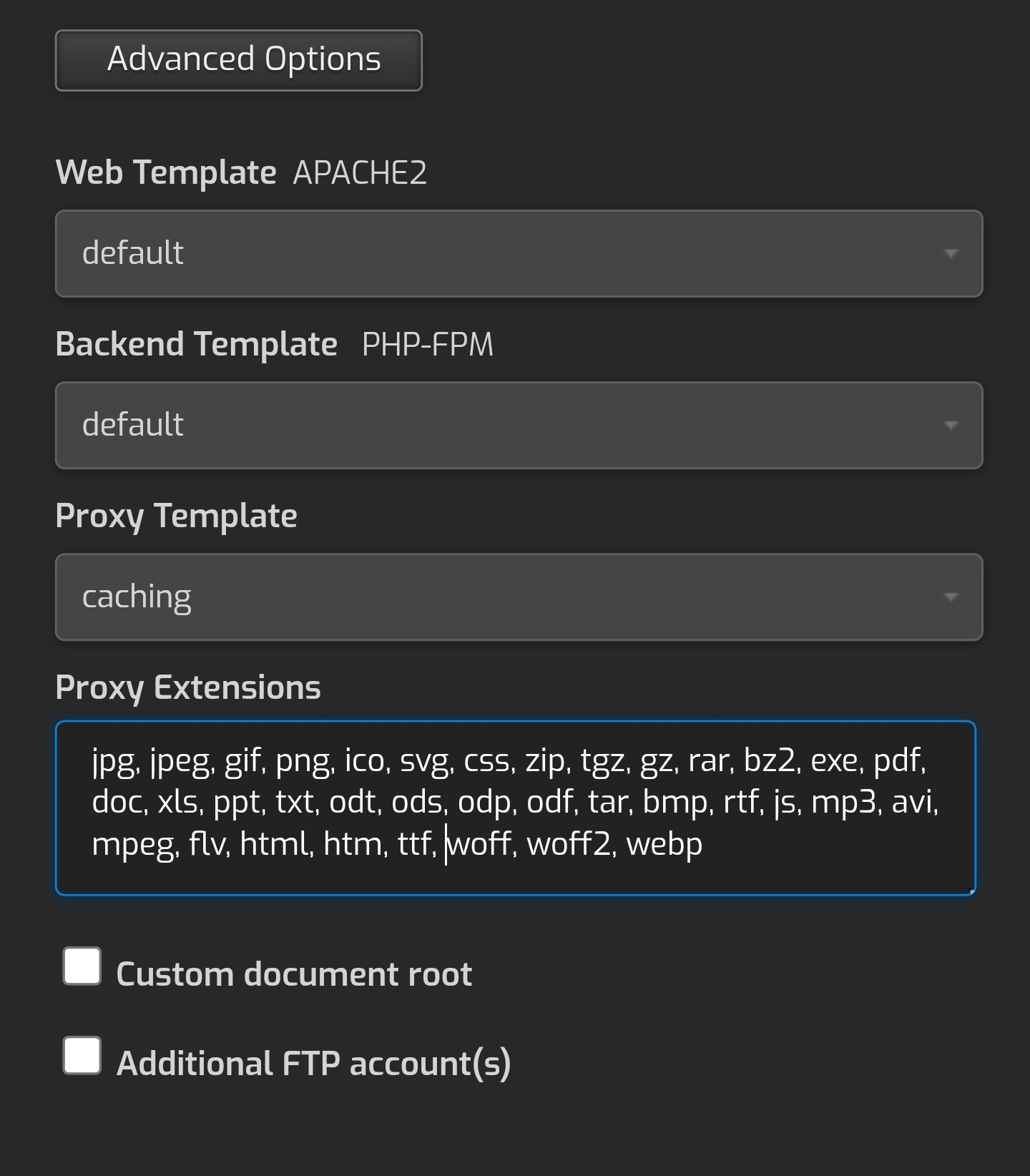 Add new default extensions · Issue #3201 · hestiacp/hestiacp · GitHub