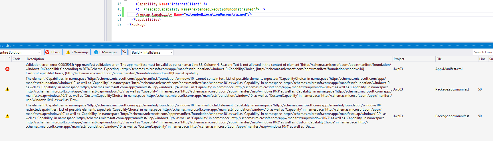Unprintable character in Package.appxmanifest sample · Issue #1895 ...