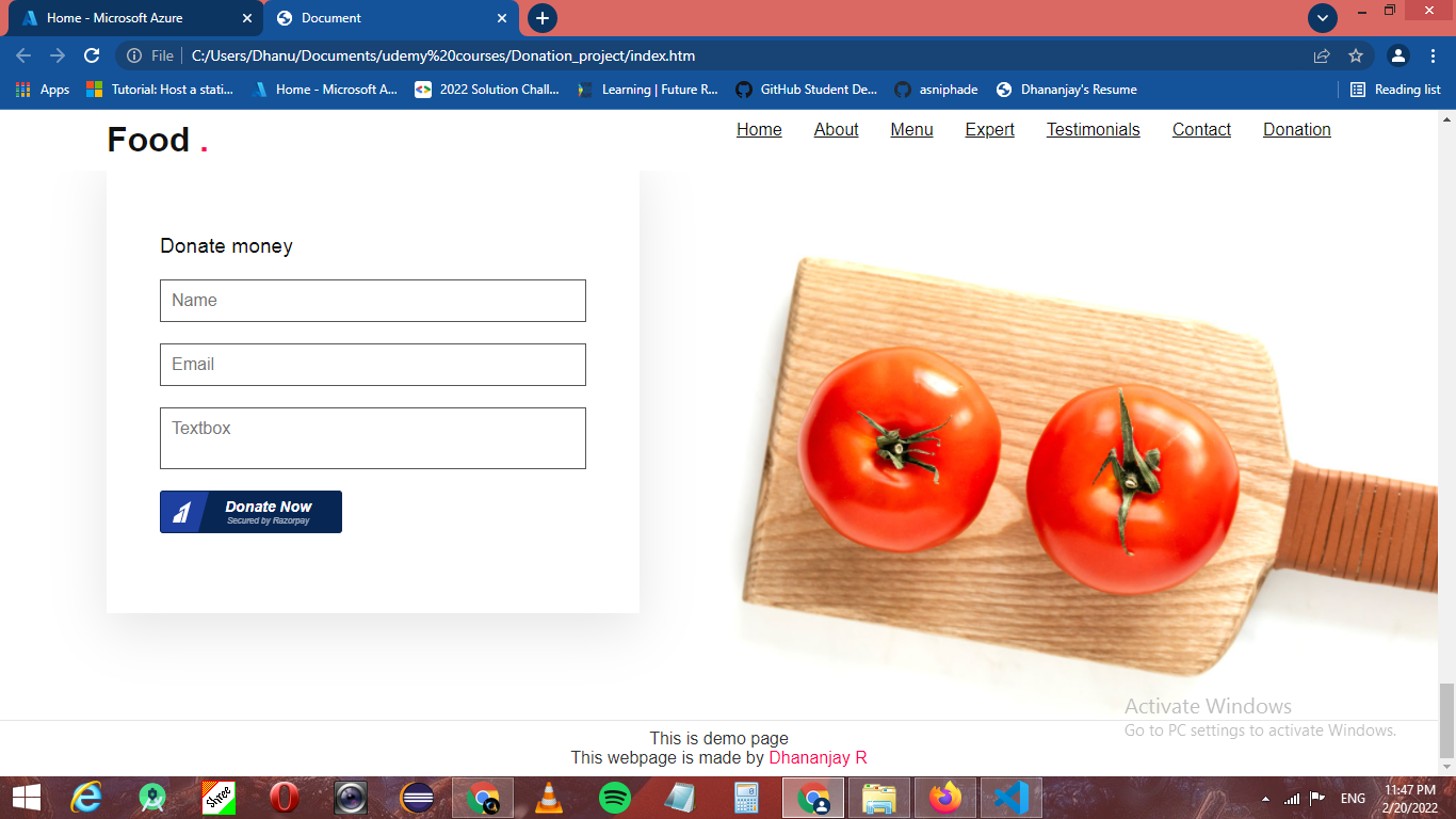 GitHub - Dnight4/Food_Donation_Project: Food Donation project