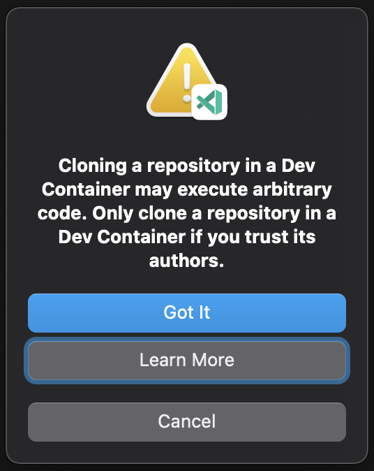 The one-time trust dialog for cloning a repository into a container is scary · Issue #5136 ...
