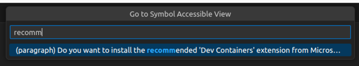 Notification Accessible View: Go to Symbol toolbar item does not work · Issue #191708 ...