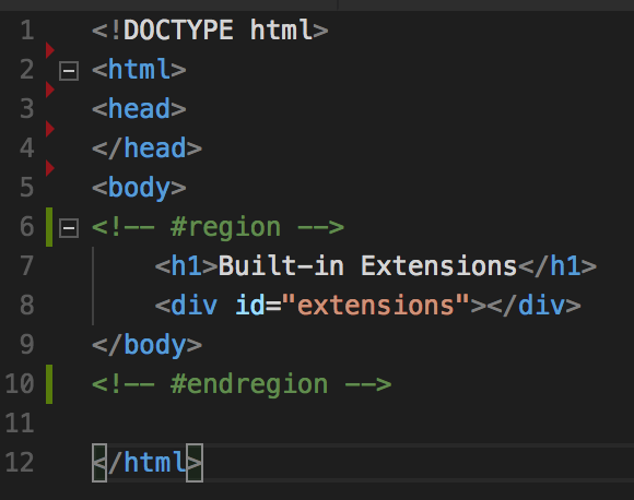 HTML folding findings · Issue #44712 · microsoft/vscode · GitHub