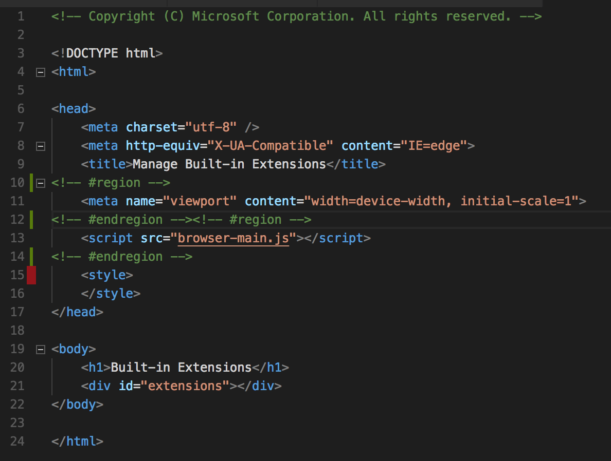 HTML folding findings · Issue #44712 · microsoft/vscode · GitHub