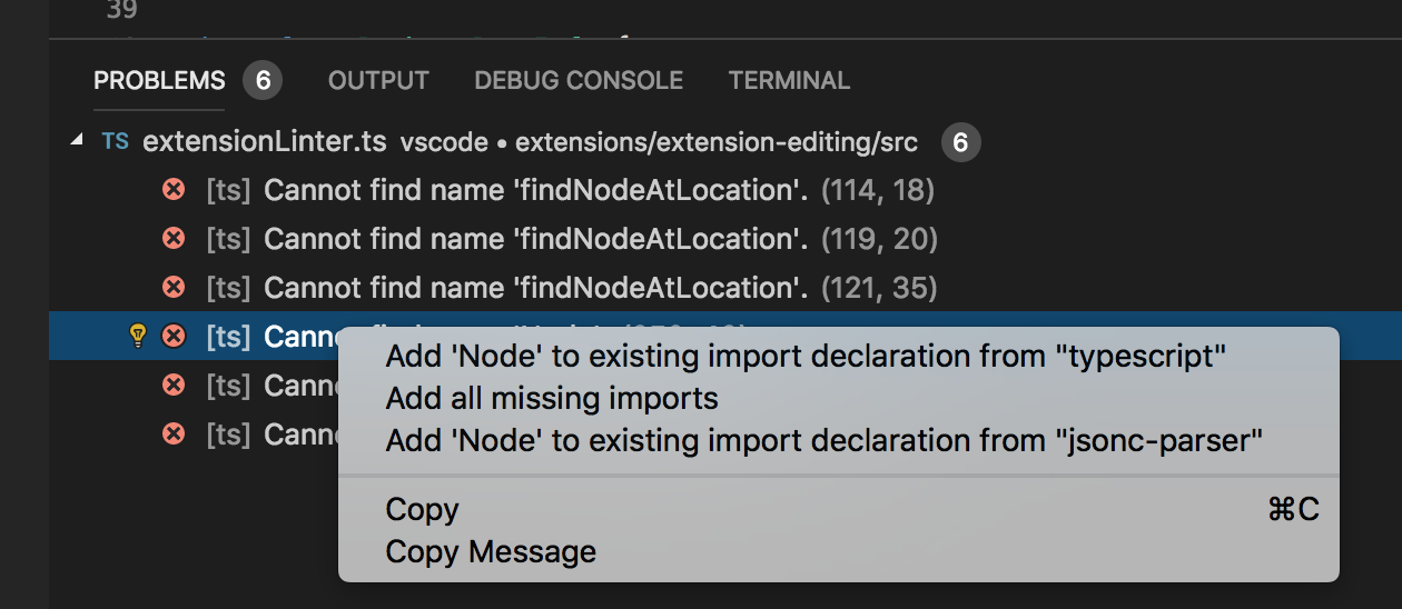 'Add all missing imports' should be last code action in context menu · Issue #55641 · microsoft ...