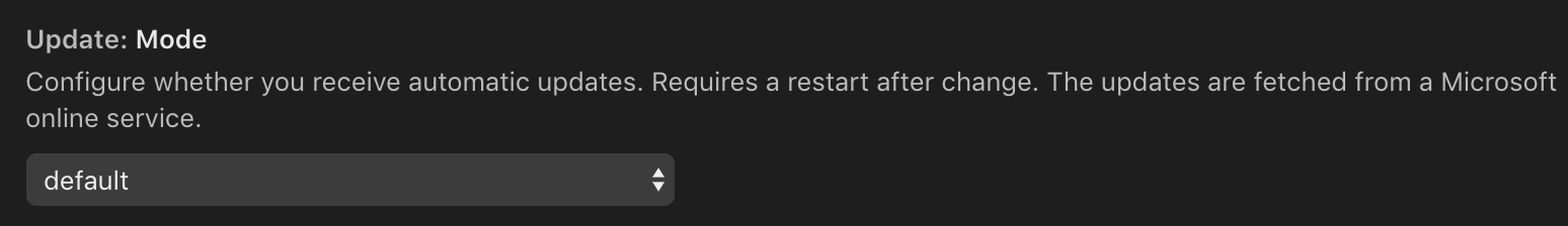 VSCode auto-updating even with the "do not update automatically" option ...