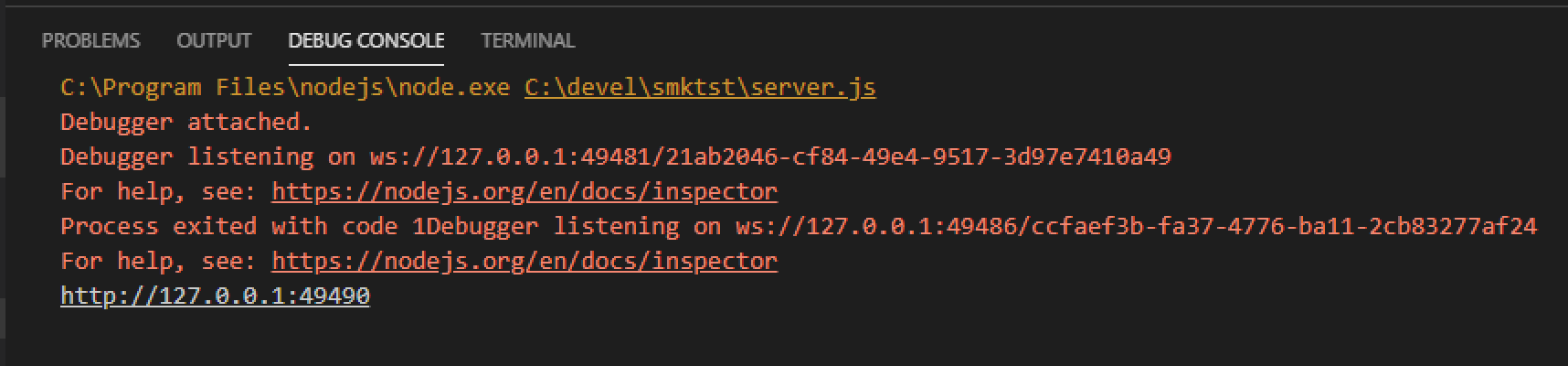 Pwa Node Missing Newline In Debug Console On Restart · Issue 137