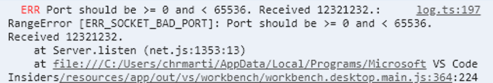 Forwarded port disappears when changing local port to number >=65536 · Issue #89426 · microsoft ...