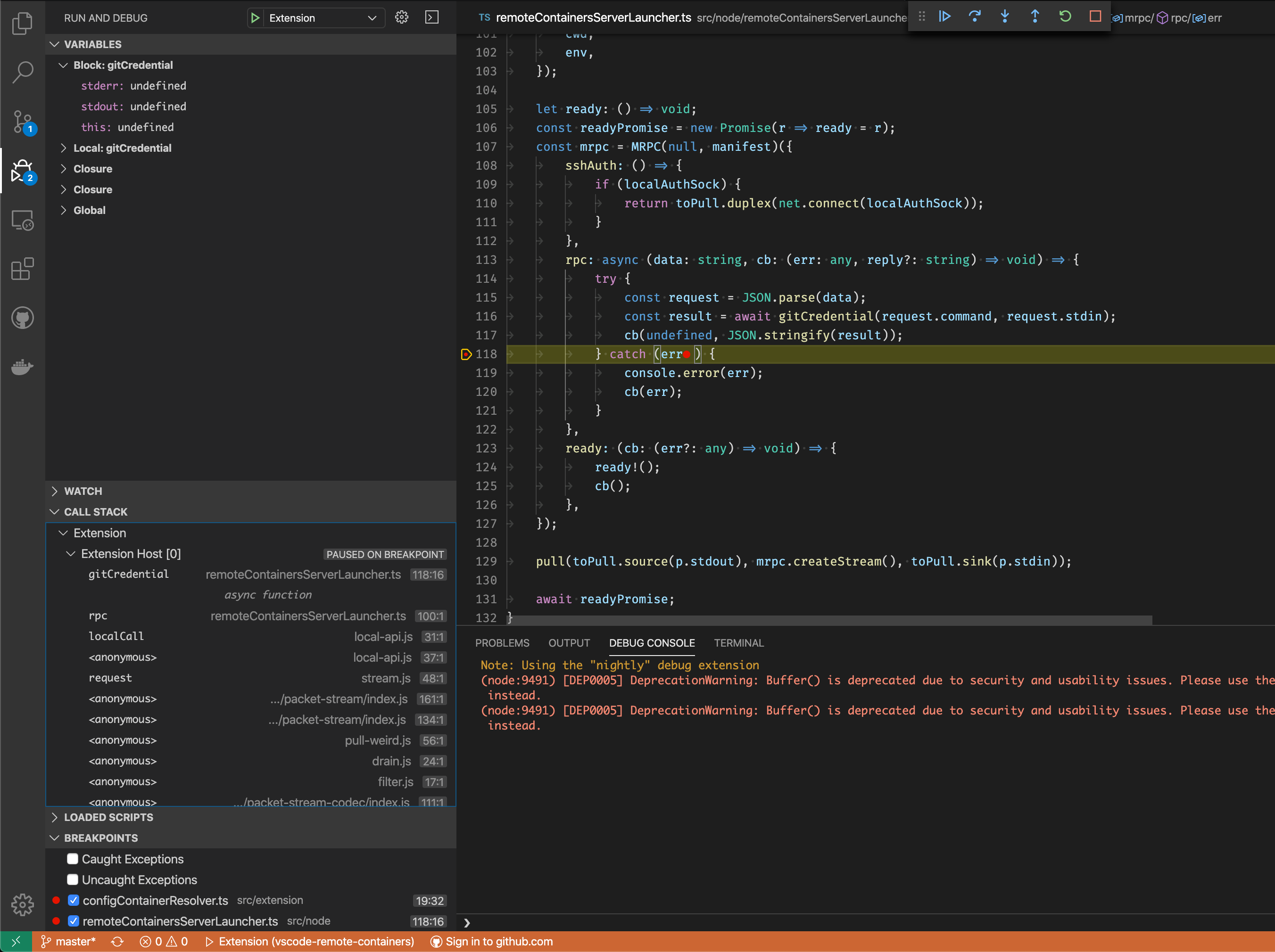 Break points in extension activation are not hit when using pwa-extensionHost · Issue #273 ...