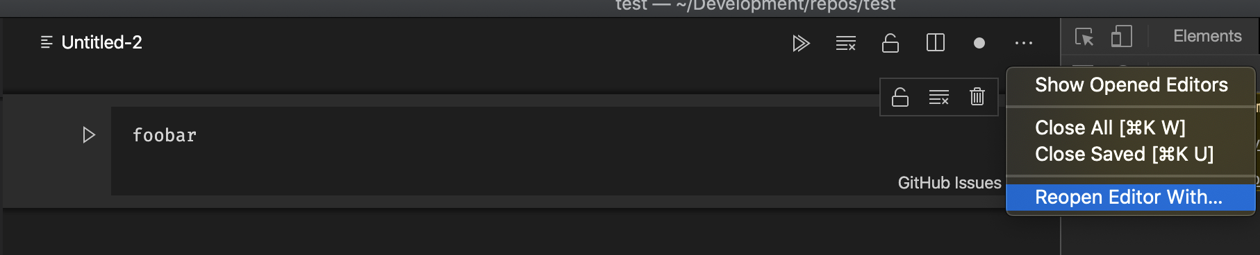 Reopen Editor With Shows Empty Editor · Issue 101360 · Microsoftvscode · Github
