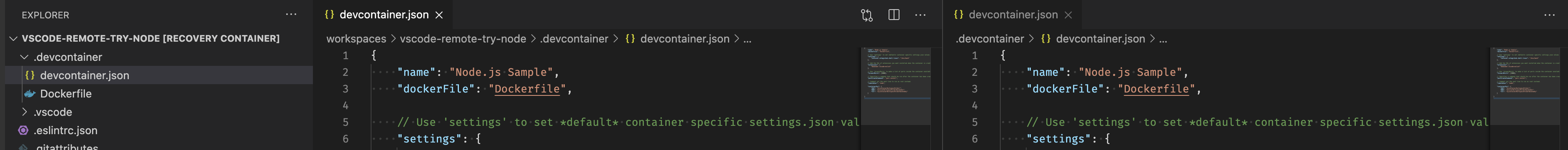 Recovery Container: devcontainer.json open twice · Issue #3755 · microsoft/vscode-remote-release ...