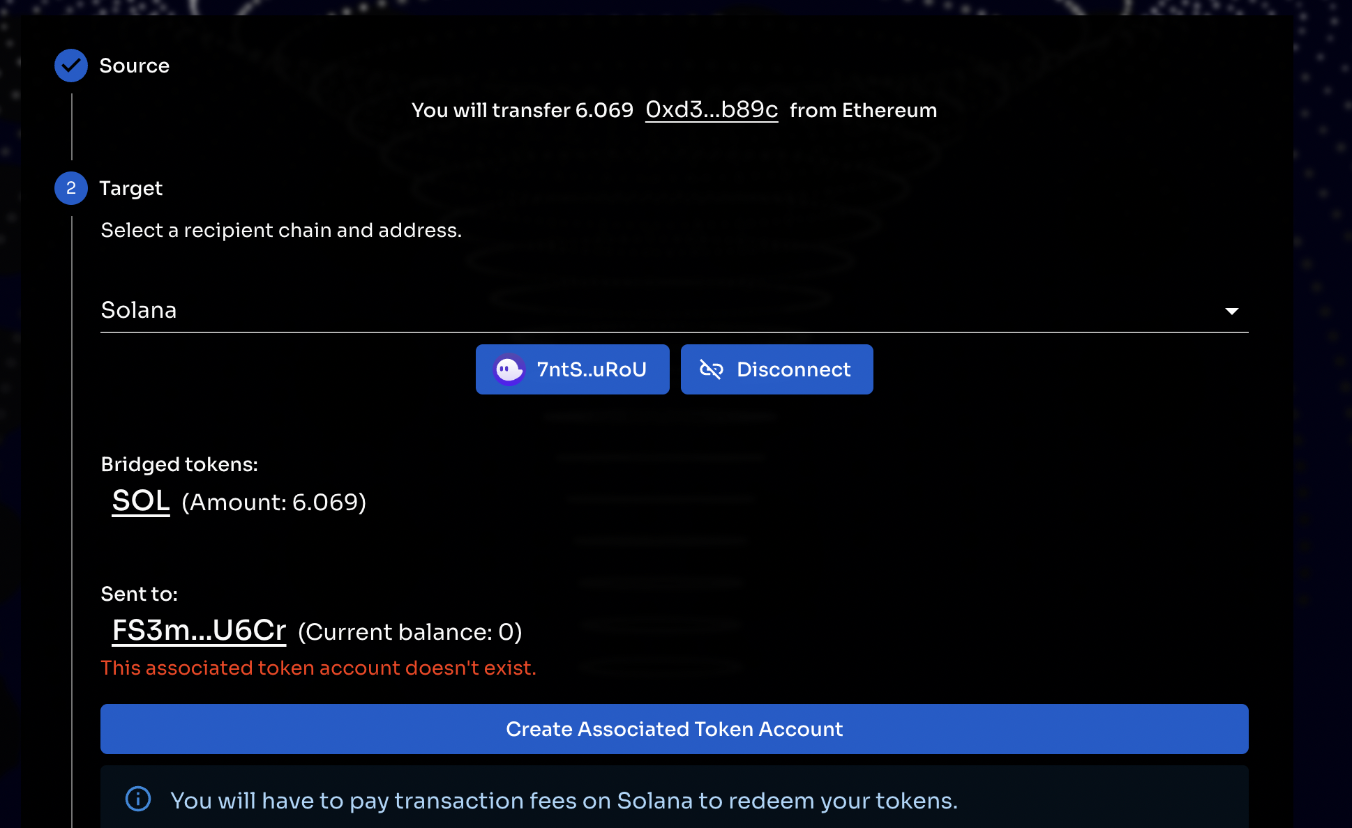 WORMHOLE token in MetaMask - Bridging Back to Phantom? Please Help ...