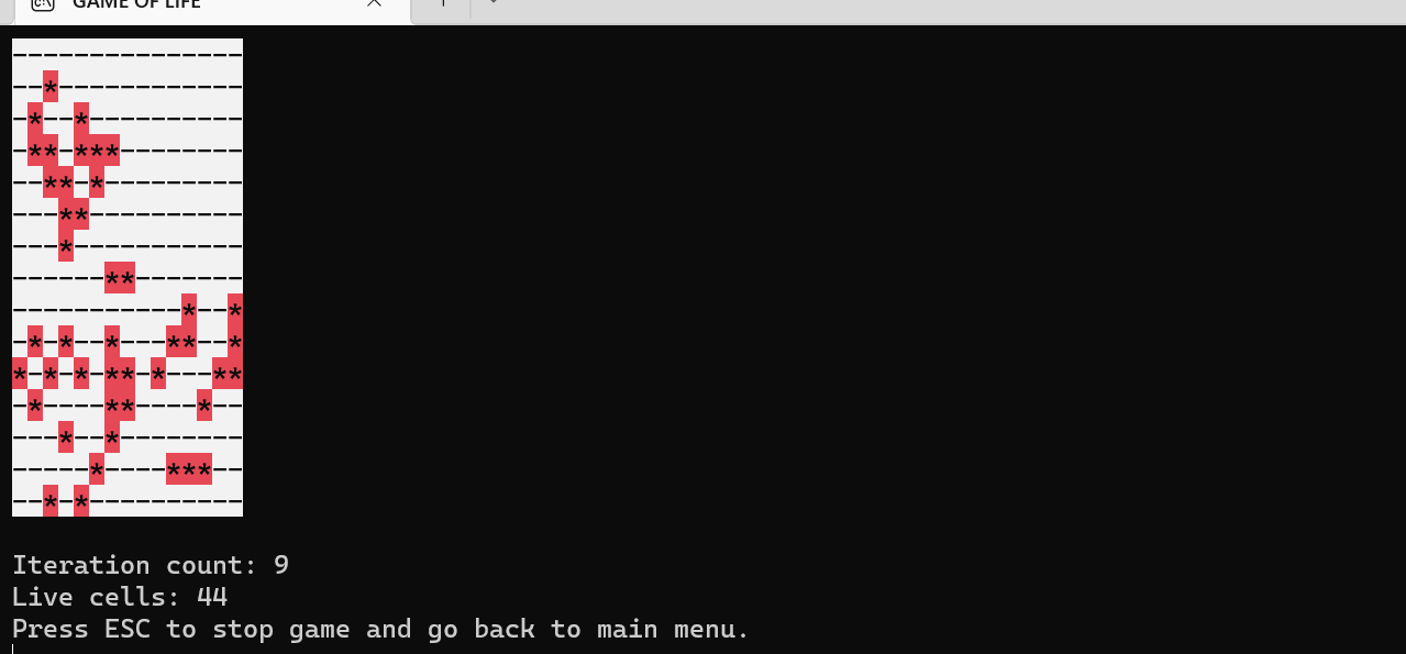 GitHub - ALagodzinska/ConwaysGameOfLife: Console application - Conway's ... GitHub - ALagodzinska/ConwaysGameOfLife: Console application - Conway's ...
