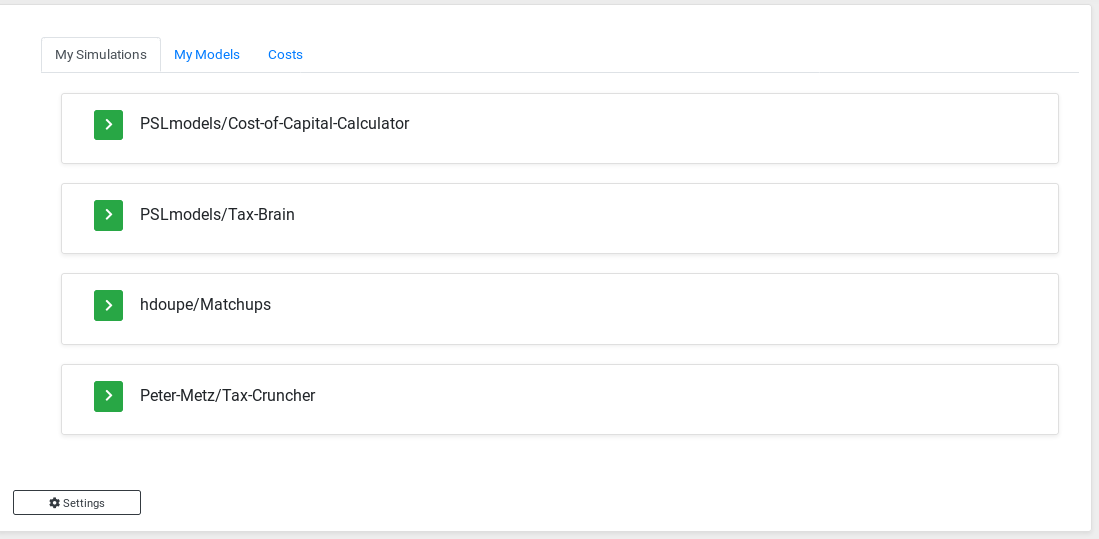 Move + box to left side in My Simulations panel · Issue #186 · compute-tooling/compute-studio ...