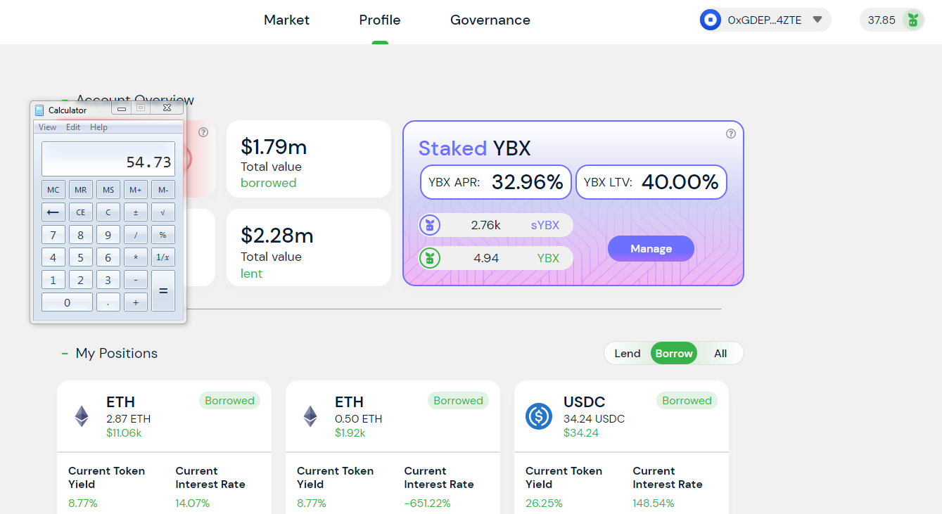 Amount of claimable YBX decreased , Some YBX gone! After Repay, Borrow and Lend! ( UPDATED ...
