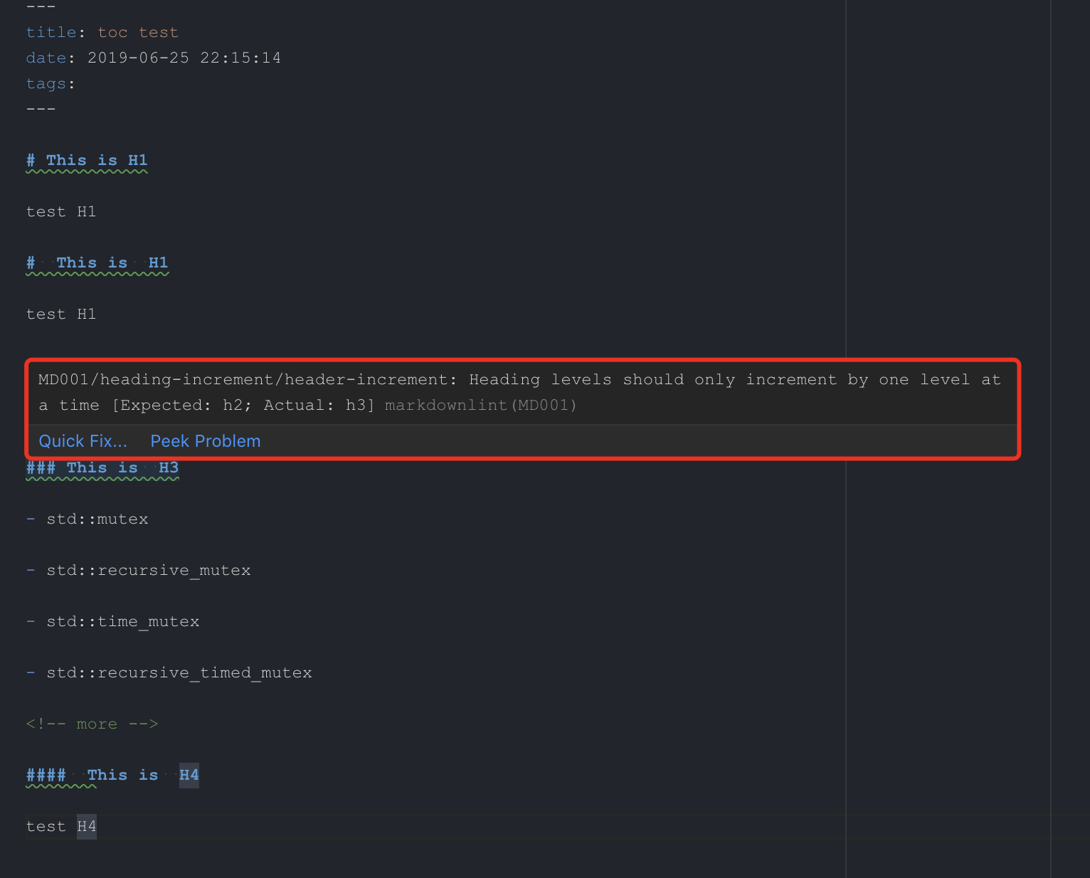 toc 分级有误 · Issue #94 · ikeq/hexo-theme-inside · GitHub