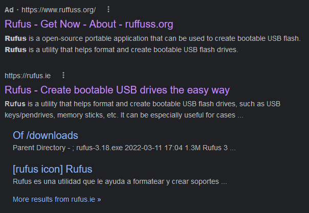 Fake rufus copy, with a replicate look · Issue #1907 · pbatard/rufus · GitHub