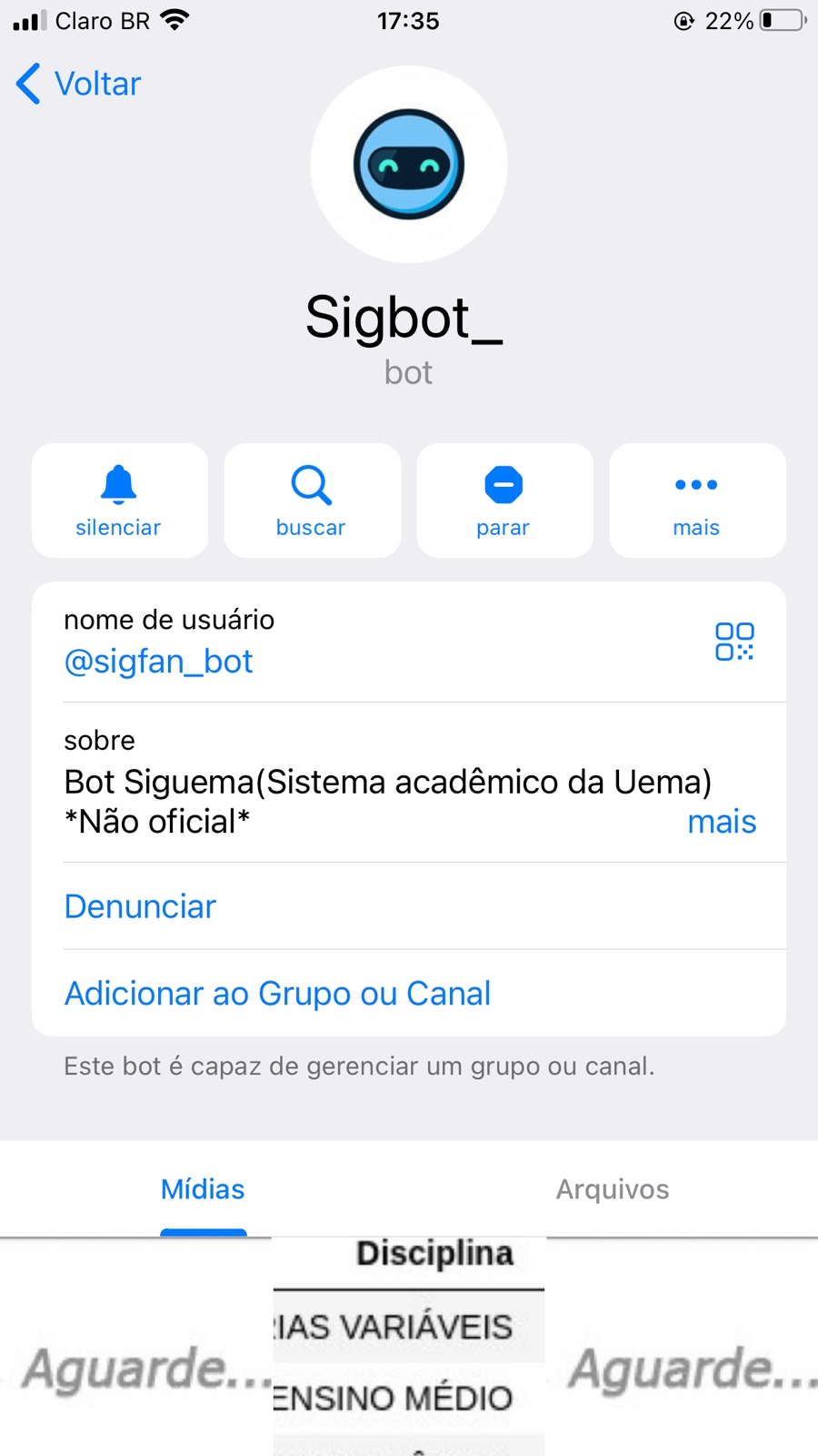 GitHub - FandsonXx/SigBot1.0: Bot telegram desenvolvido em python que extrai notas e historico ...
