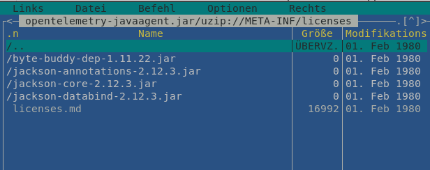 Update bundled licenses · Issue #5709 · open-telemetry/opentelemetry-java-instrumentation · GitHub