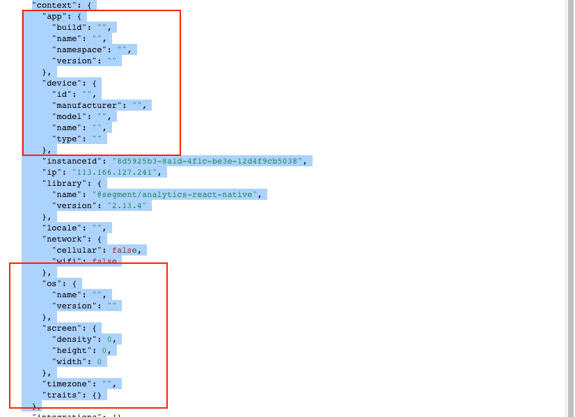 Missing App Device Screen Info In Context Item · Issue 817 · Segmentio Analytics React Native