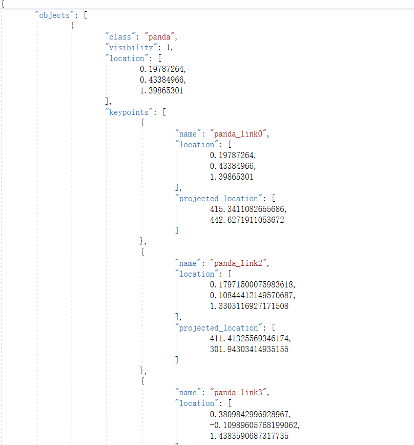 How can I get the label of panda robot like 000000.json? · Issue #17 ...