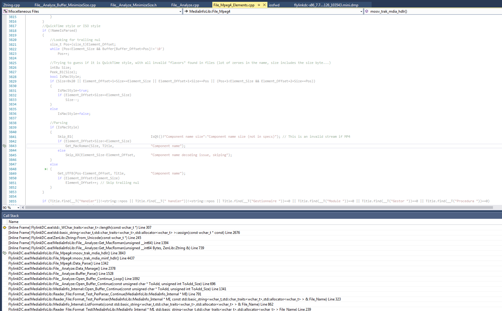 Crash File_Mpeg4::moov_trak_mdia_hdlr · Issue #1205 · MediaArea/MediaInfoLib · GitHub