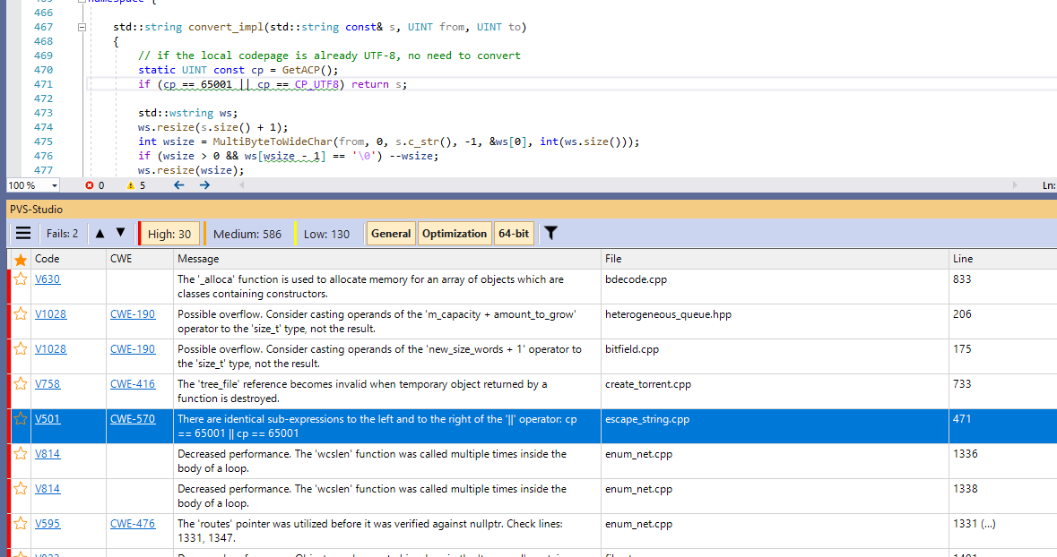 [windows] : cp == 65001 || cp == 65001 escape_string.cpp 471 · Issue ...