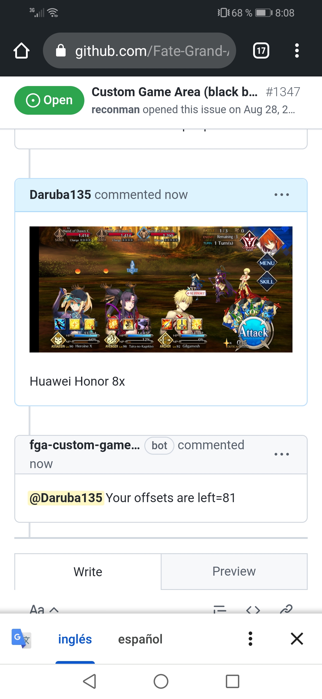 Fga se atasca al iniciar la batalla · Issue #1535 · Fate-Grand-Automata/FGA · GitHub