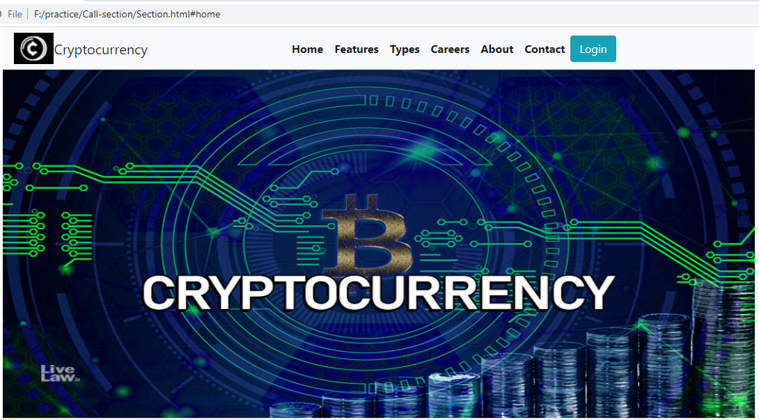 GitHub - Utkarshaingale15/Cryptocurrency-Call-Sections: Call different sections of the bootstrap ...