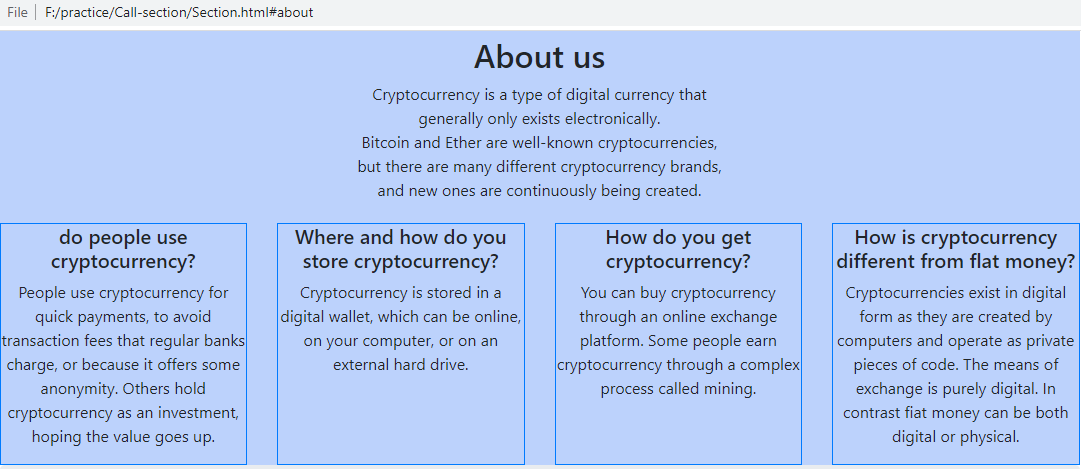 GitHub - Utkarshaingale15/Cryptocurrency-Call-Sections: Call different sections of the bootstrap ...