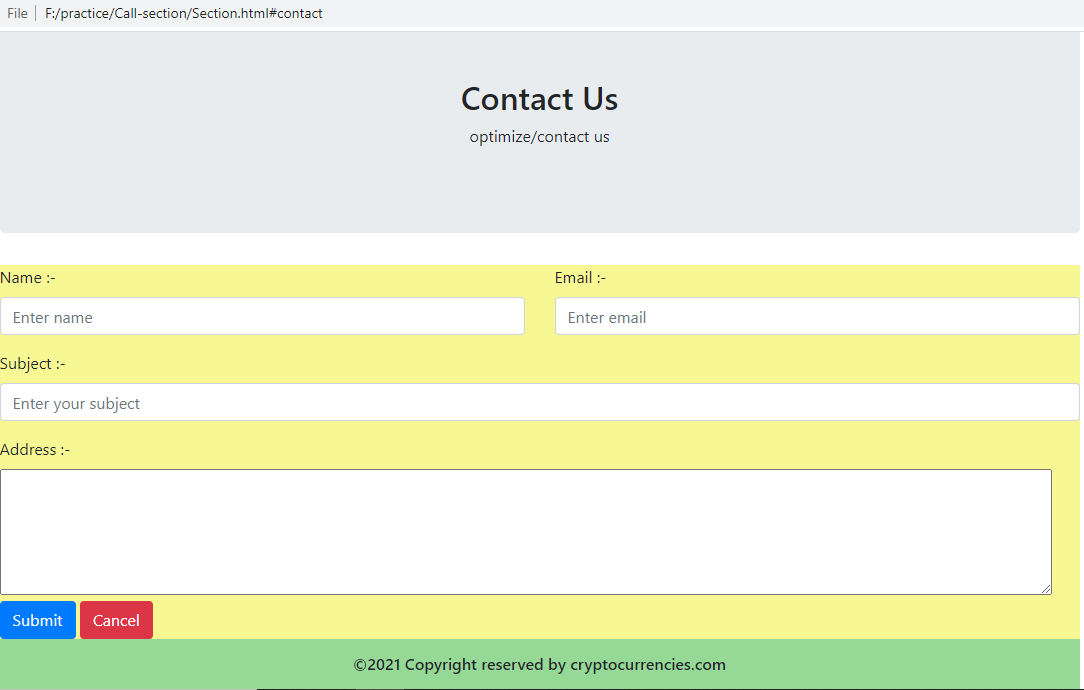 GitHub - Utkarshaingale15/Cryptocurrency-Call-Sections: Call different sections of the bootstrap ...