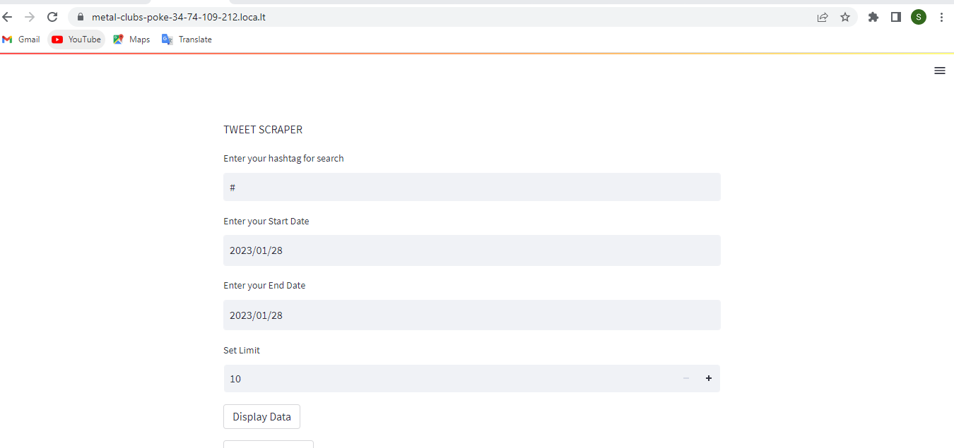 GitHub - SowmyaaKarthik/Twitter-DataSet-Using-Snscrape-Streamlit: This Twitter Data Scrapping ...