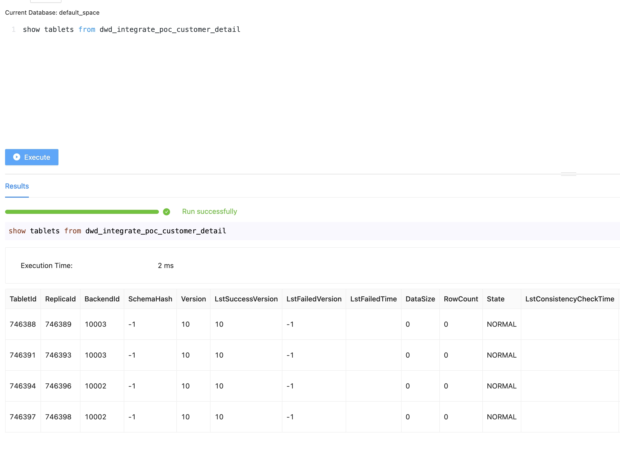 [Enhancement](webui) remove schema hash from webui · Issue #17525 · apache/doris · GitHub