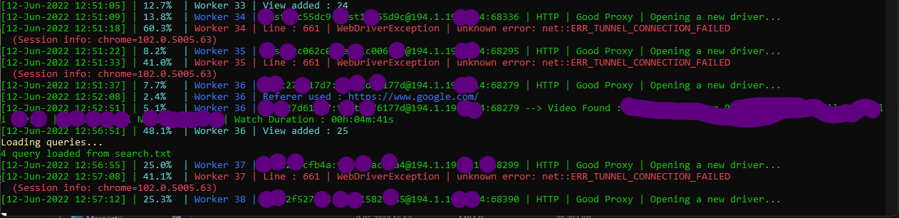 Sometimes i see this error with Premium Proxies · Issue #390 · MShawon/YouTube-Viewer · GitHub