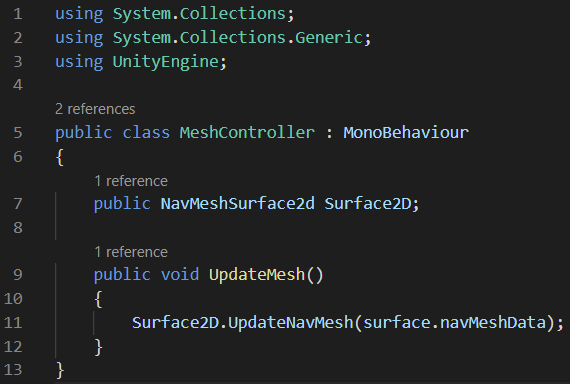 Type or namespace name 'NavMeshSurface2d' could not be found · Issue #68 · h8man/NavMeshPlus ...