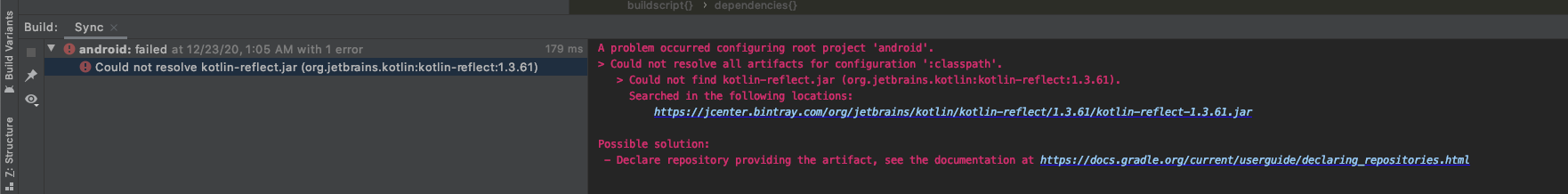 bug: @capacitor/android@2.4.5 - Android build error due to gradle v3.6.1 · Issue #3982 · ionic ...