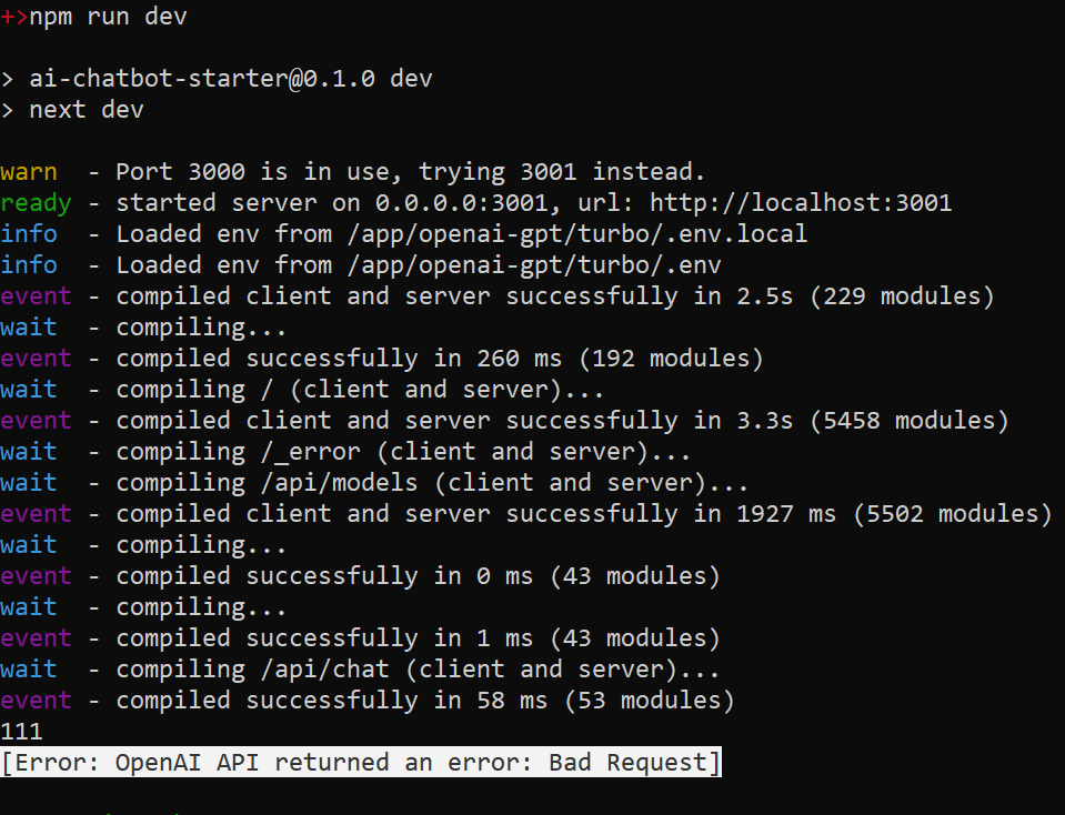 Have error 500 · Issue #300 · mckaywrigley/chatbot-ui · GitHub