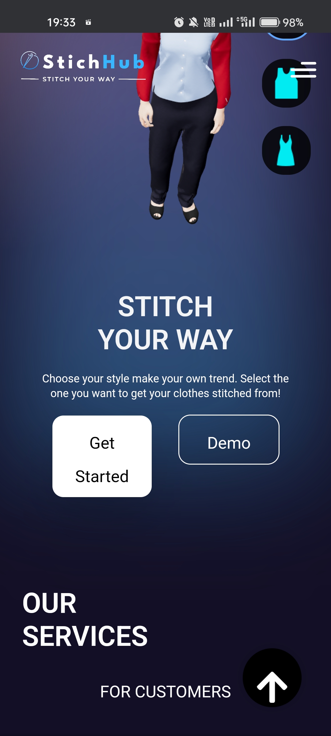 Styling: Unorganised button and text · Issue #53 · UBA-GCOEN/StichHub · GitHub
