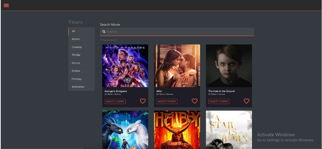 GitHub - darshakrai/MovieHub: A movie app where users can search for movies that are available ...