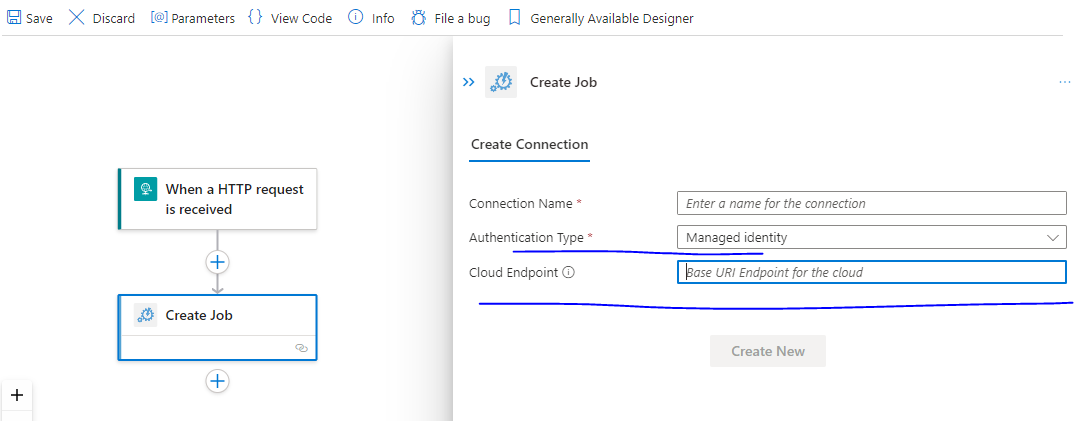 Standard Manage identity Not able to create the connection with Azure Automation. · Issue #2025 ...