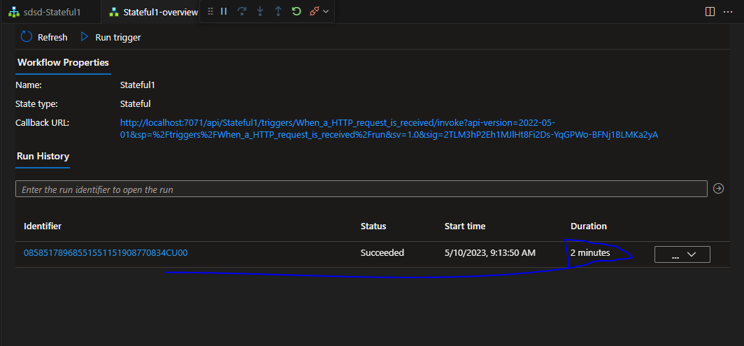 Sql Basedsql Action Before Adding Long Running Scenario Query The Workflow Is Succeeded