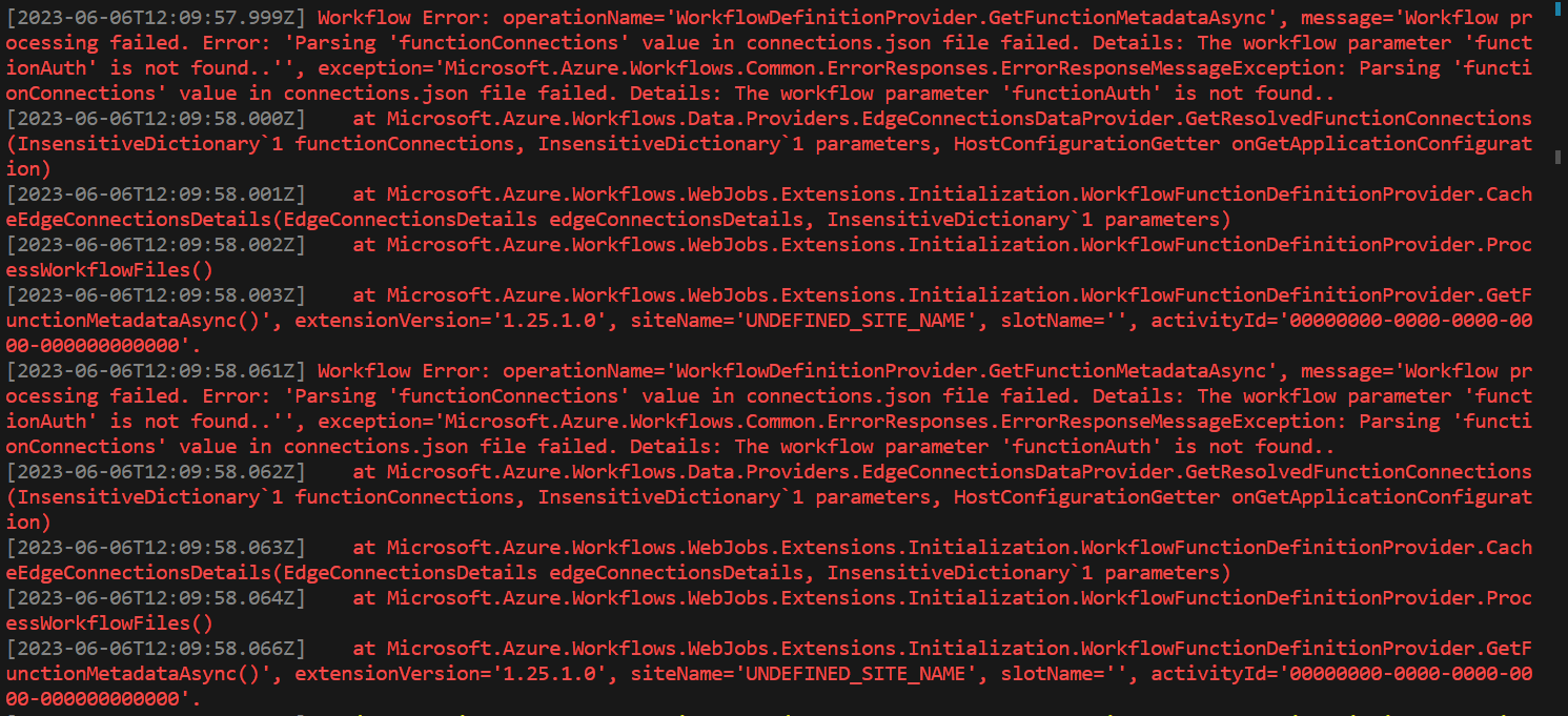 Vscode Parameterization Nuget Based Project Showing Error Message While Running The Flow