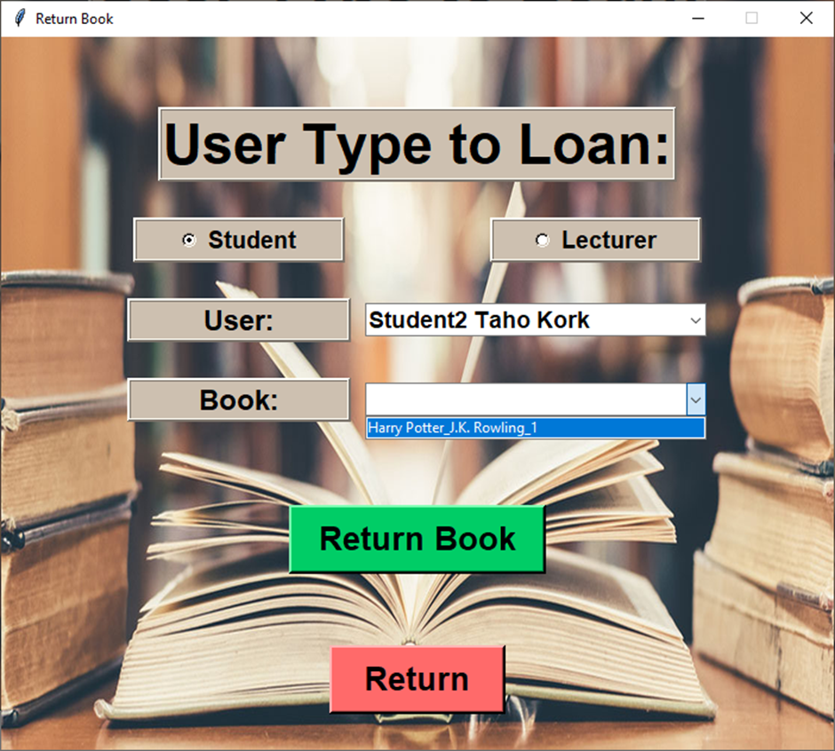 GitHub - LiorSB/LibrarySystem: Library system designed in python by OOP with tkinter for the GUI
