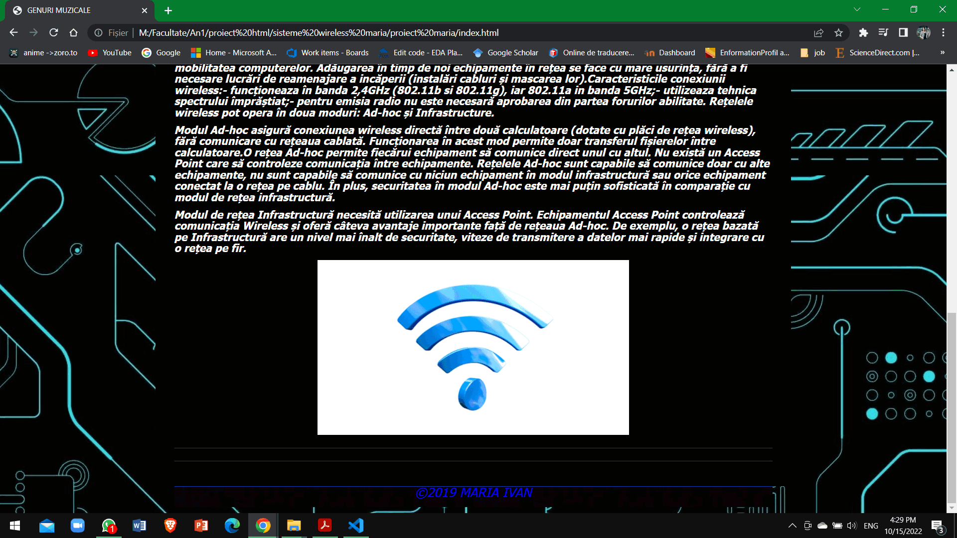 GitHub - Ivanm99/Sisteme-wireless: HTML/CSS project