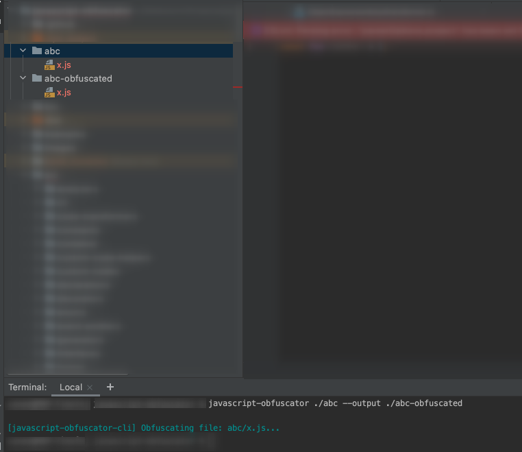 The output file name will be 'xjs' rather than 'x.js' when I input a ...