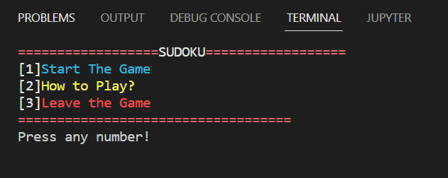GitHub - manvisaxena14/Sudoku---A-Console-Game: A Console Game, Sudoku, coded in C++. This ...