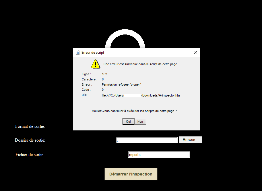 Une erreur est survenue dans le script de cette page. · Issue #4 ...