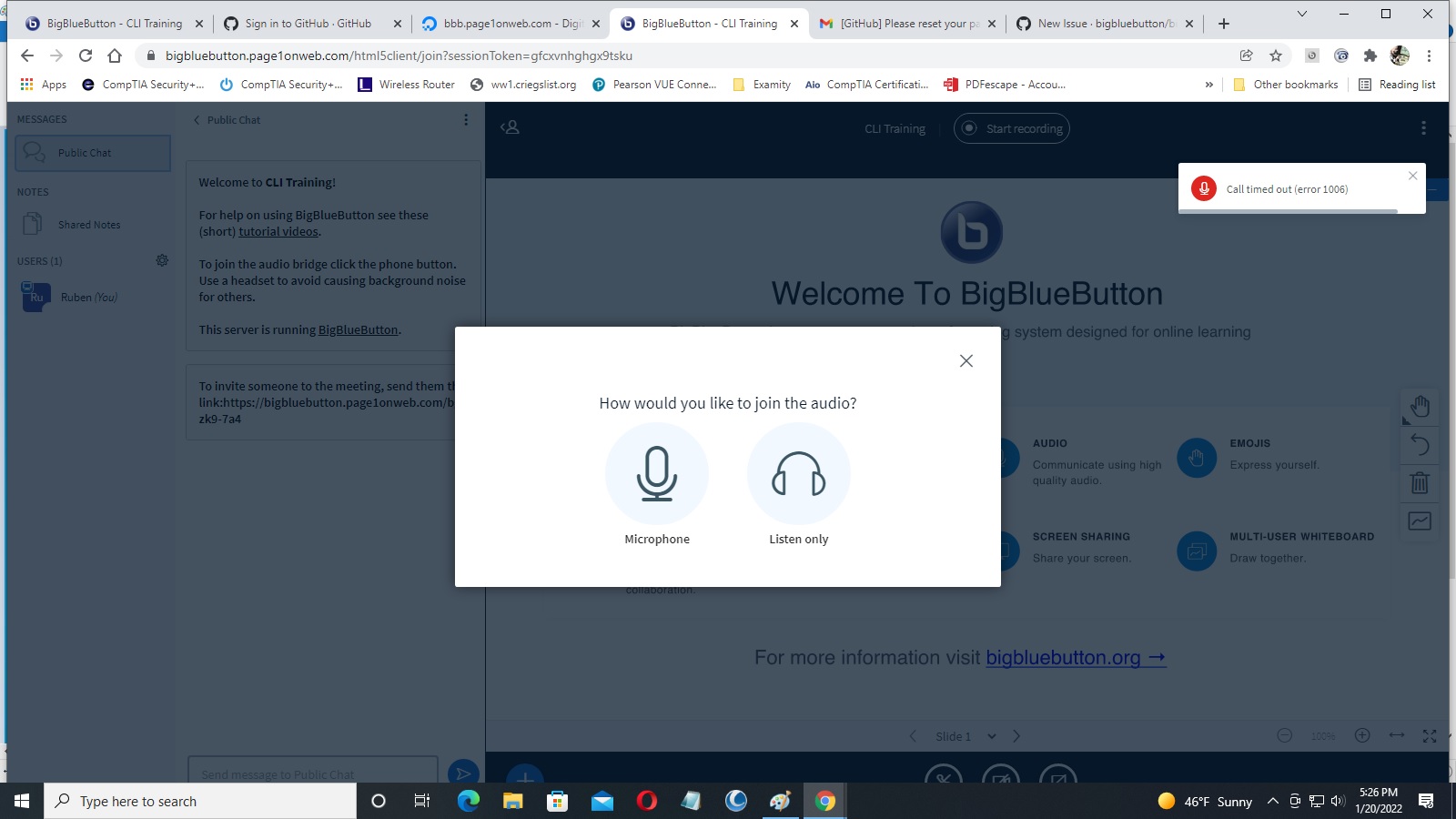 Microphone will not work when starting up. · Issue #14166 · bigbluebutton/bigbluebutton · GitHub