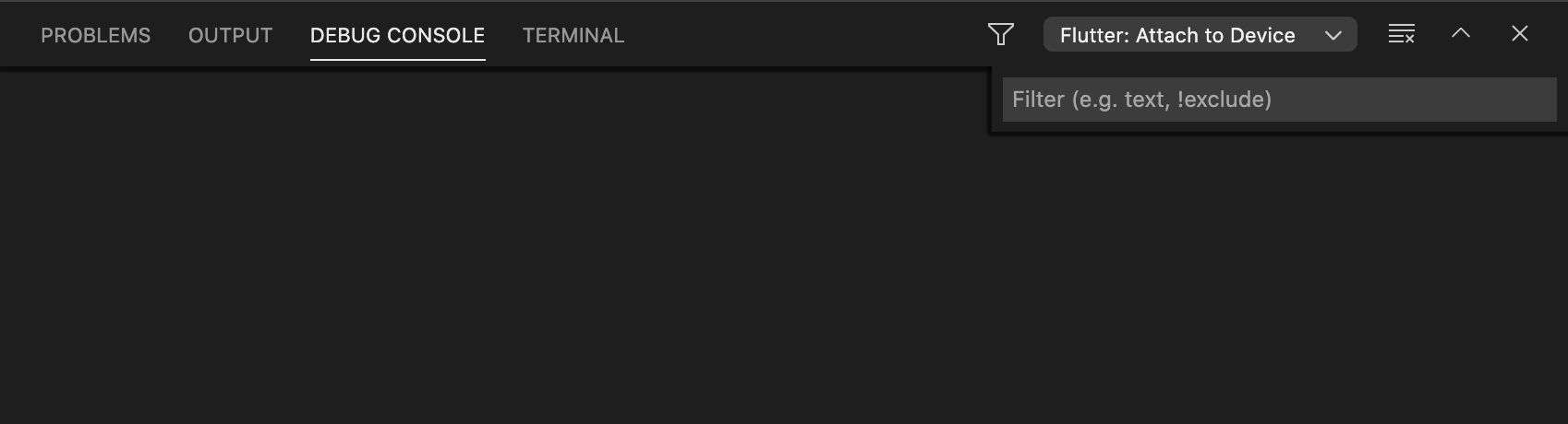 Debug Console Filter Dialog Visibility Should Be Customizable · Issue