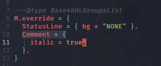 Configure transparent background of StatusLine · Issue #187 · NvChad/base46 · GitHub